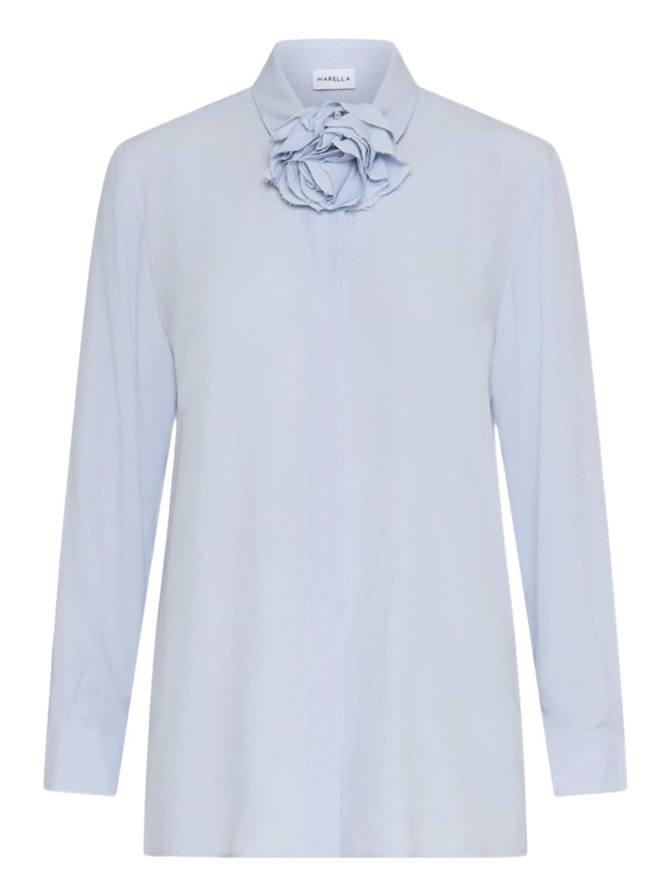 MARELLA Marella Long Sleeve Shirt with Floral Embellishment